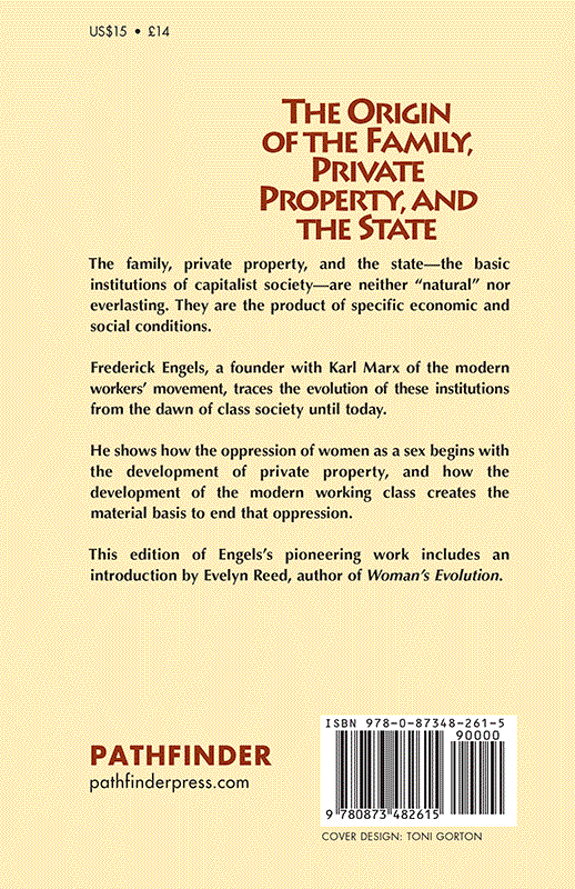 Origin of the Family, Private Property, the State | Pathfinder Press