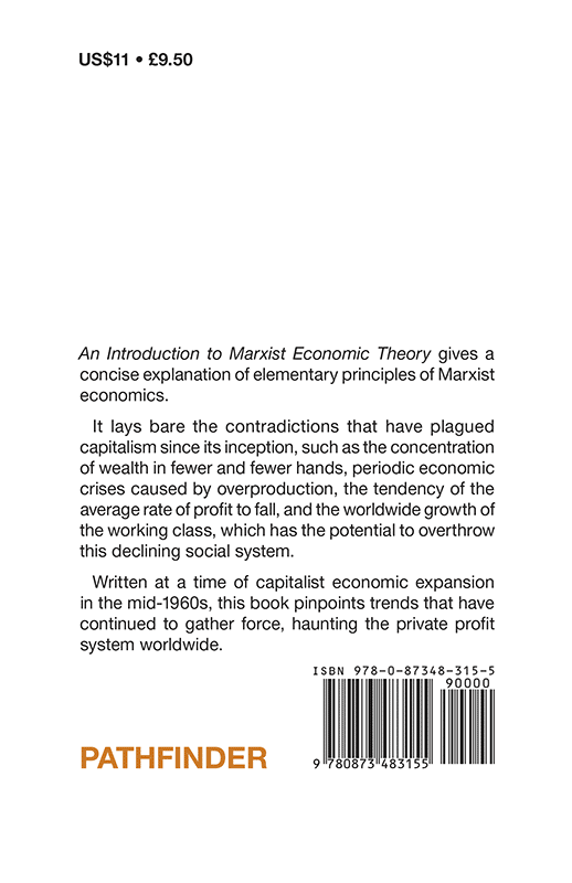 Introduction to Marxist Economic Theory | Pathfinder Press